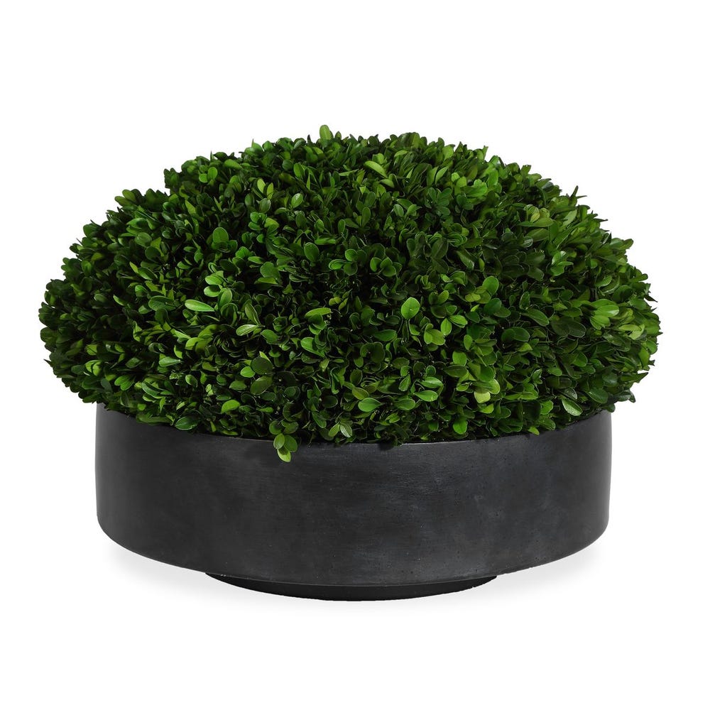 Boxwood centerpiece – Grayson Carter Design