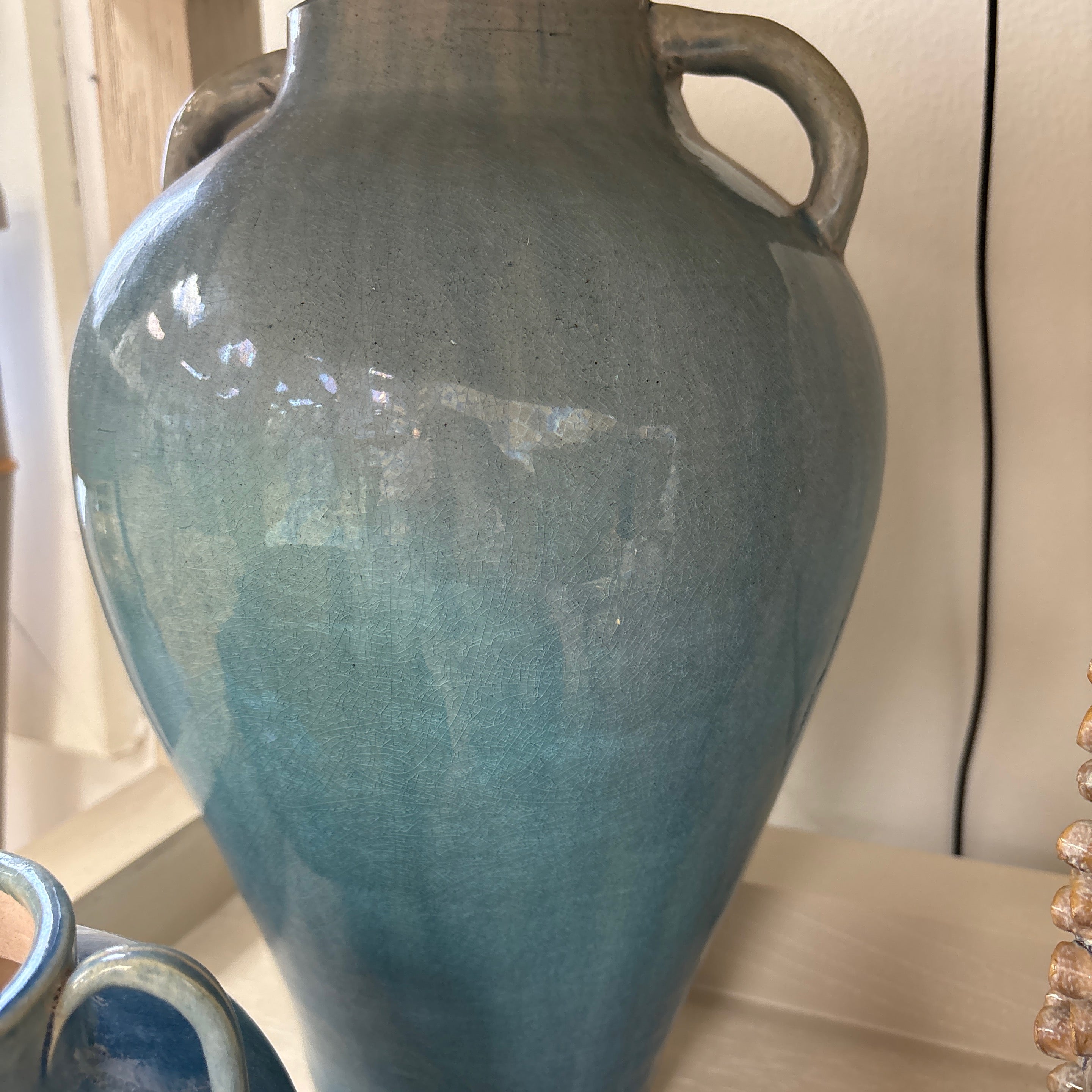 Large blue/green vase – Grayson Carter Design
